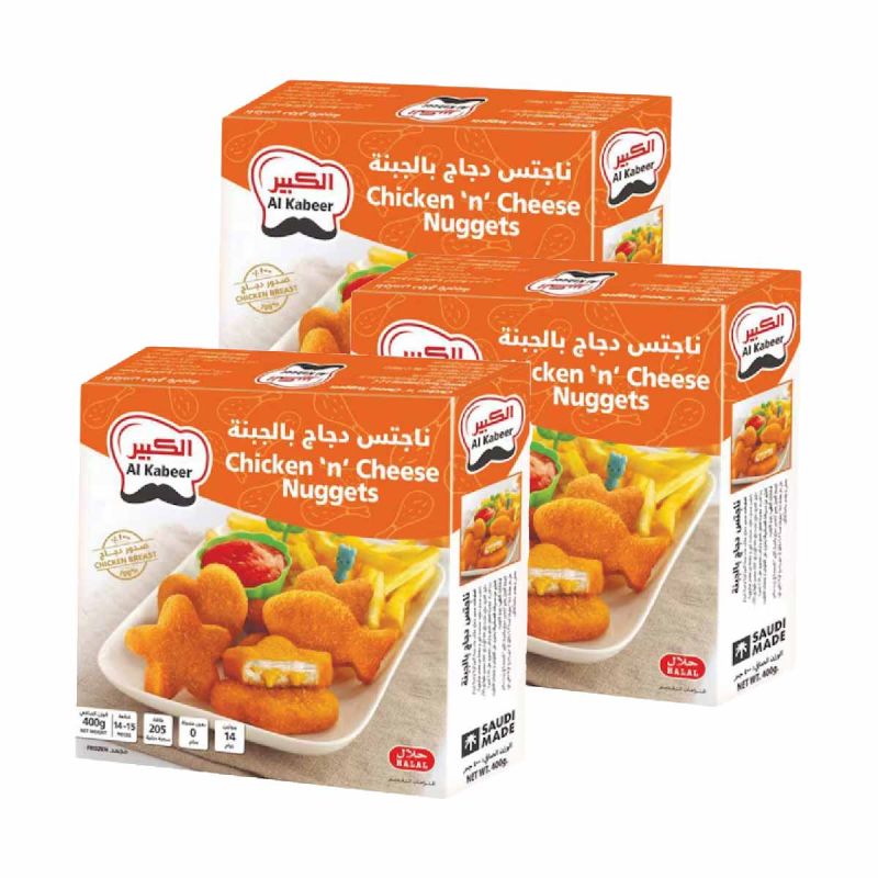 Al Kabeer Chicken N Cheese Nuggets 3x400g