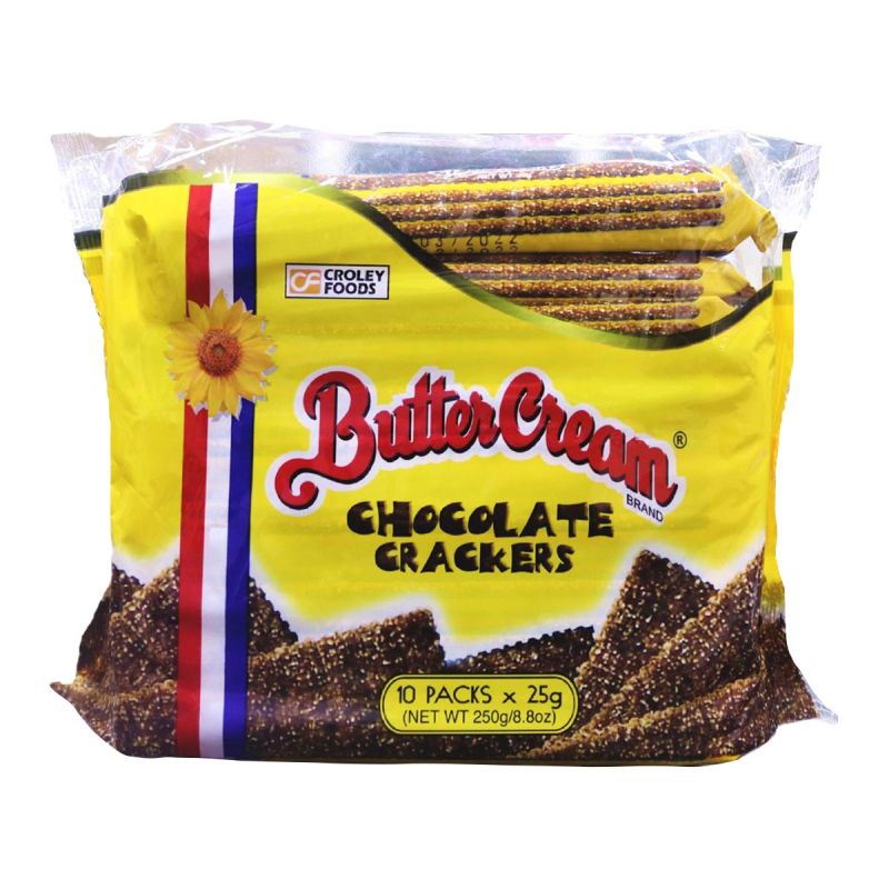 Croley Foods Butter Cream Chocolate Crackers 10x25g