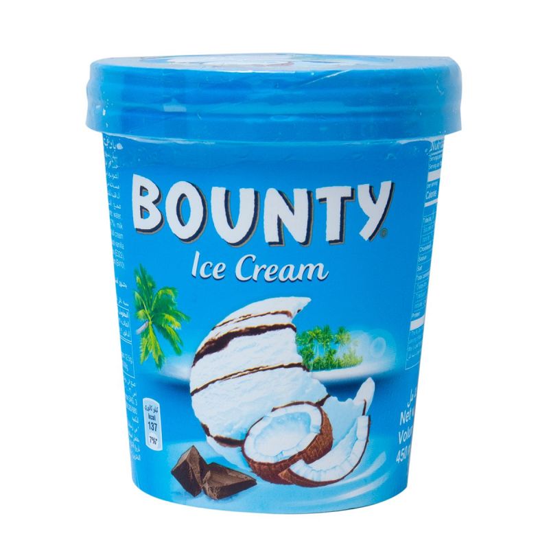 Bounty Ice Cream Tub 450Ml