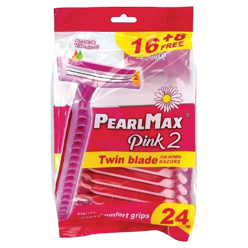 Pearl Max Pink 2 Ladies Razor 1 Pack
