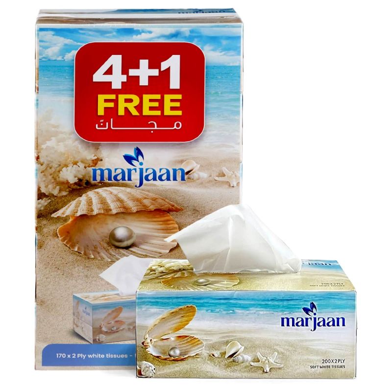 Marjaan Soft White Tissue 5x170 Sheets