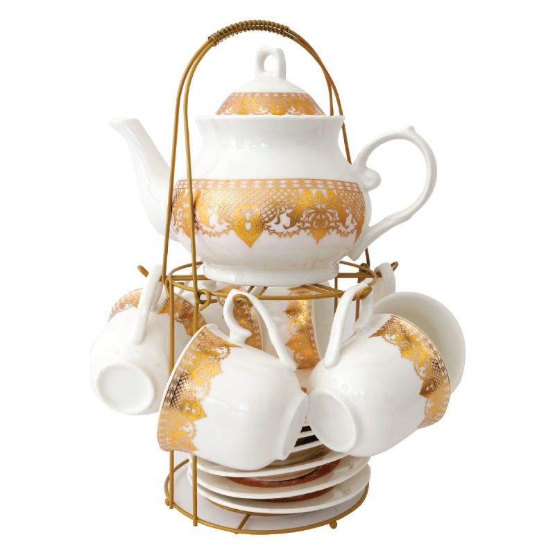 Tea Set With Stand 15 Piece