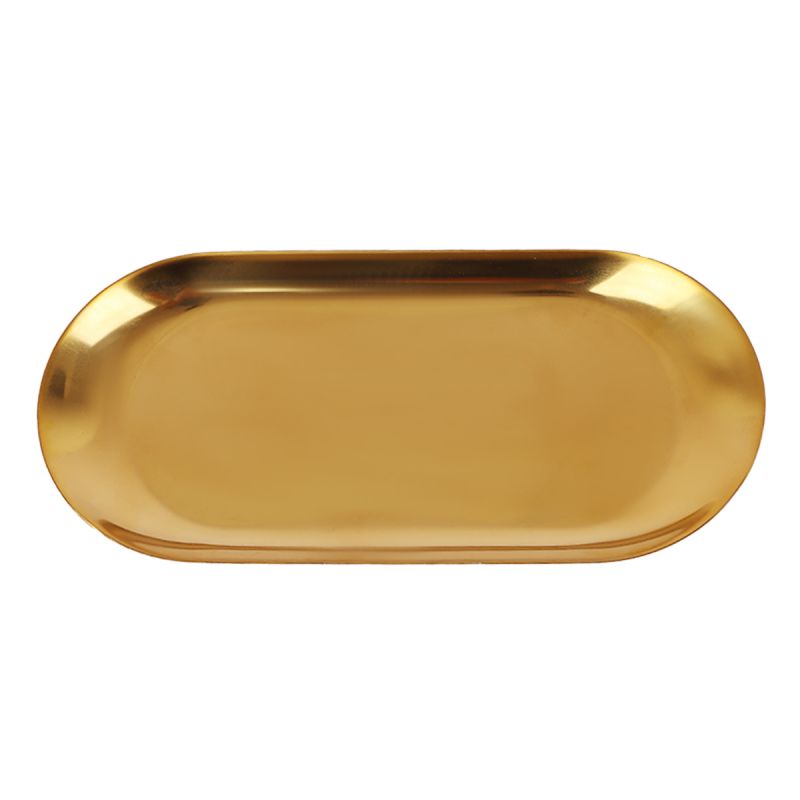 Stainless Steel Service Plate 18X8cm