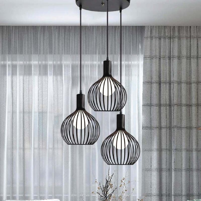 Metal Bar Light Amber Black