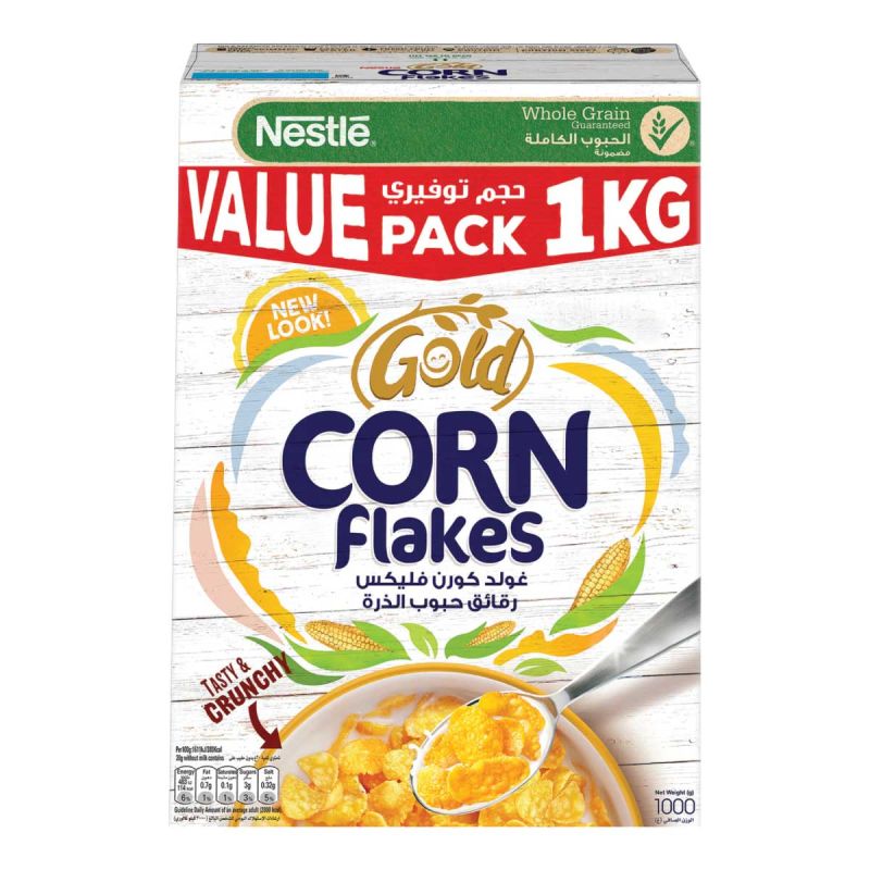 Nestle Gold Corn Flakes Cereal 1kg