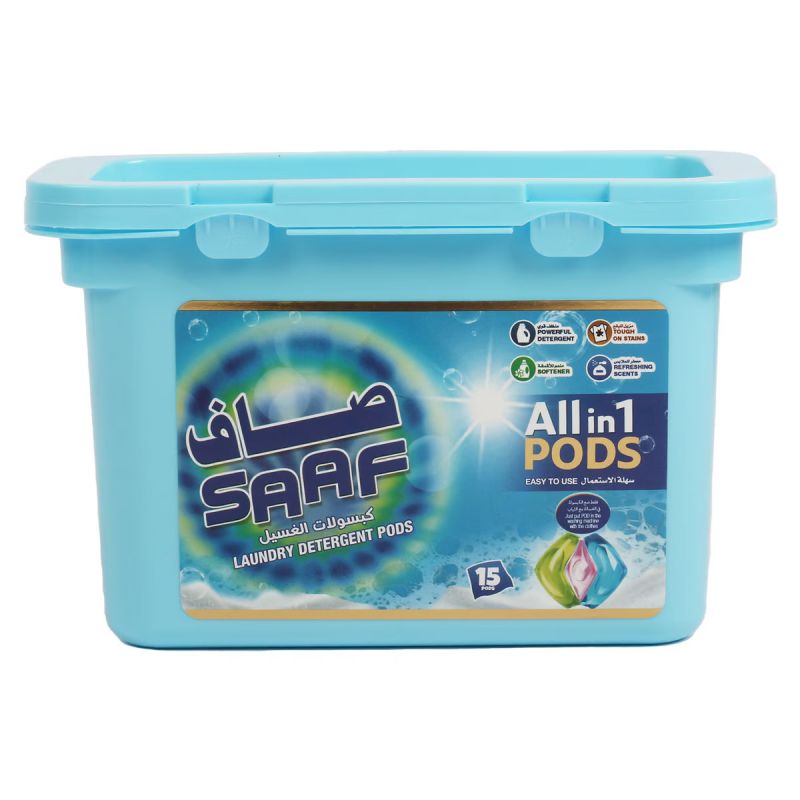 Saaf Laundry Detergent Pods 15x25g