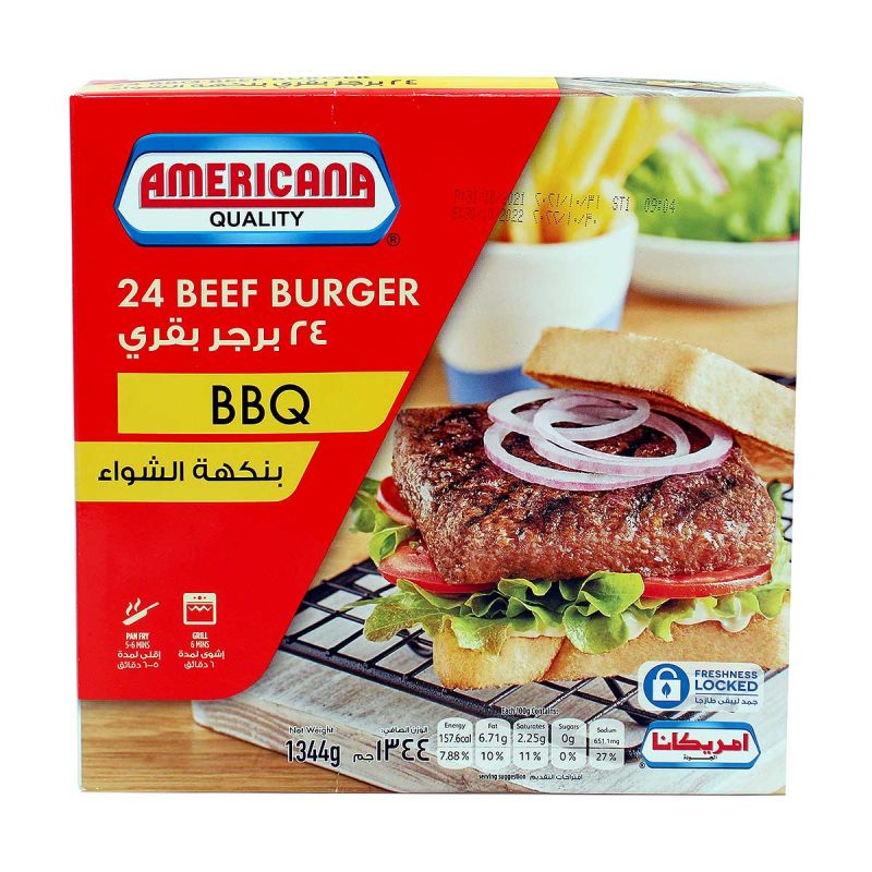 Americana Burger Sq 24S 1.3Kg