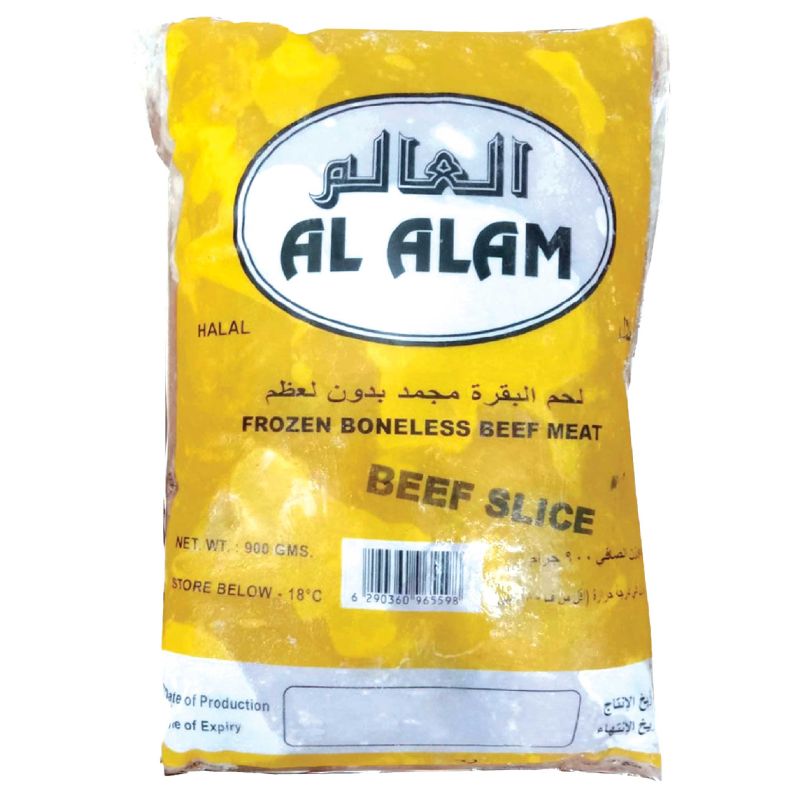 Al Alam Frozen Boneless Beef Meat Beef Slice 900g