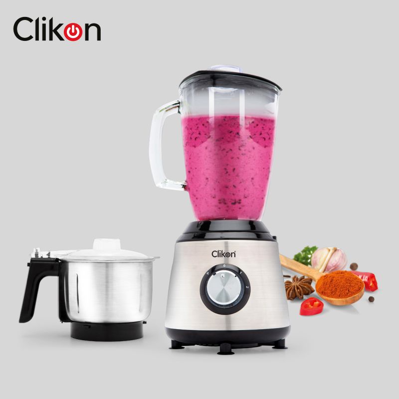 Clikon Premium Glass Blender With Multi Purpose Grinder 600W (CK2622)