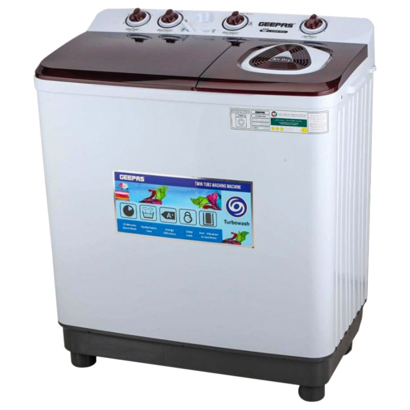 Geepas Semi Authomatic Washing Machine 12kg GSWM18043