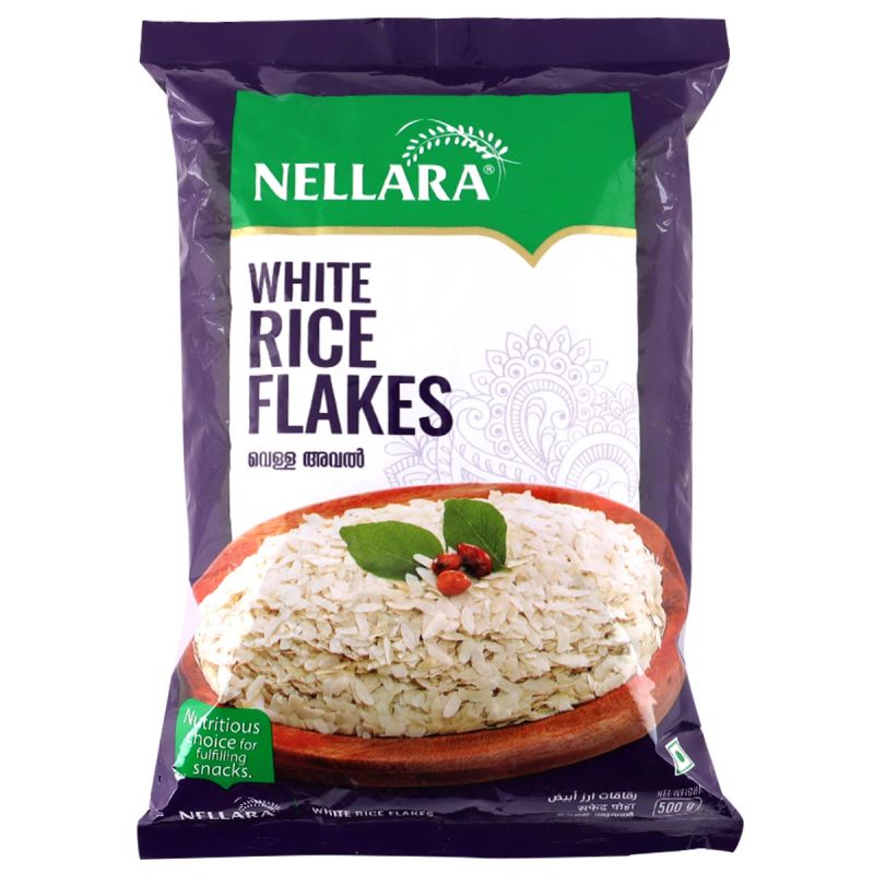 Nellara White Rice Flakes 500g