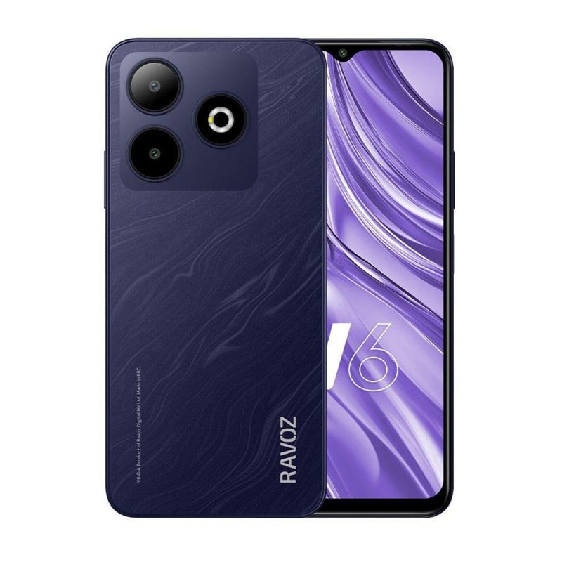 Ravoz V6 Android Mobile Phone (4GB, 128GB) Purple