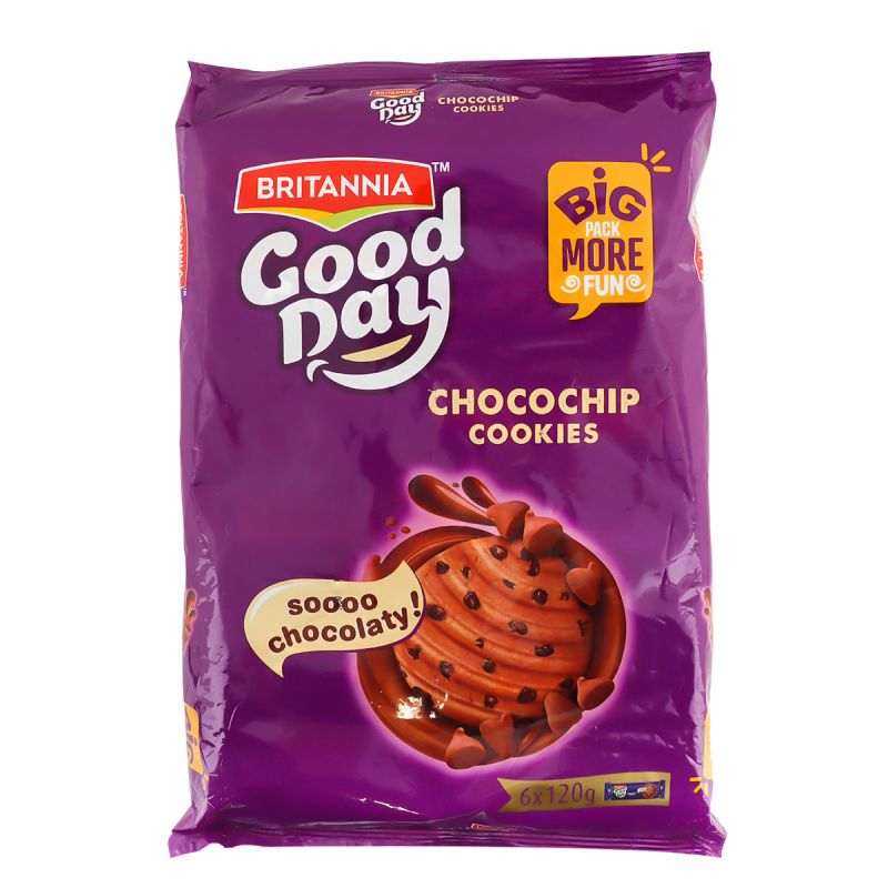 Britannia Good Day Choco Chip Cookies 6x120g