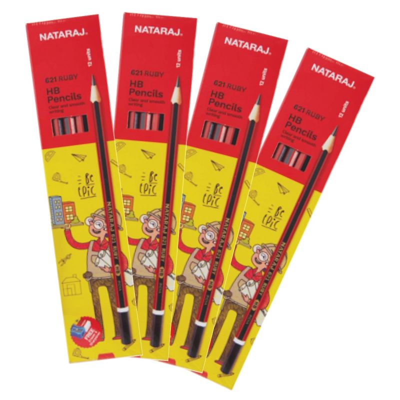 Natraj Pencil 12Pcs 4 PockeT Set
