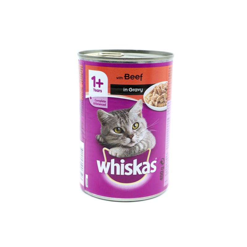 Whiskas Can Beef Minced 400Gm