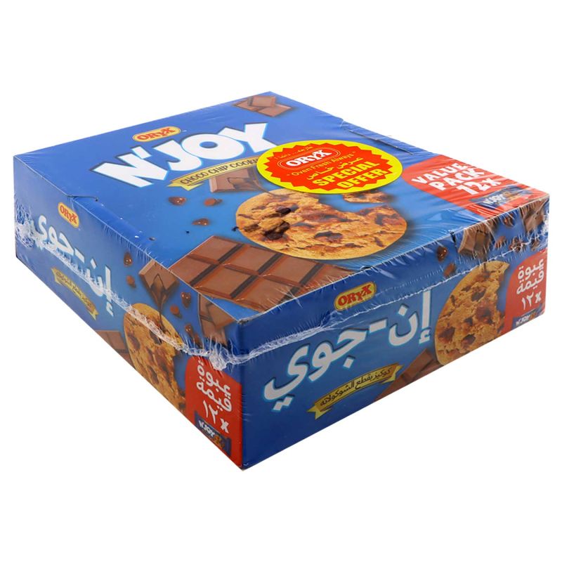 Oryx N Joy Choco Chip Cookies 12x36g