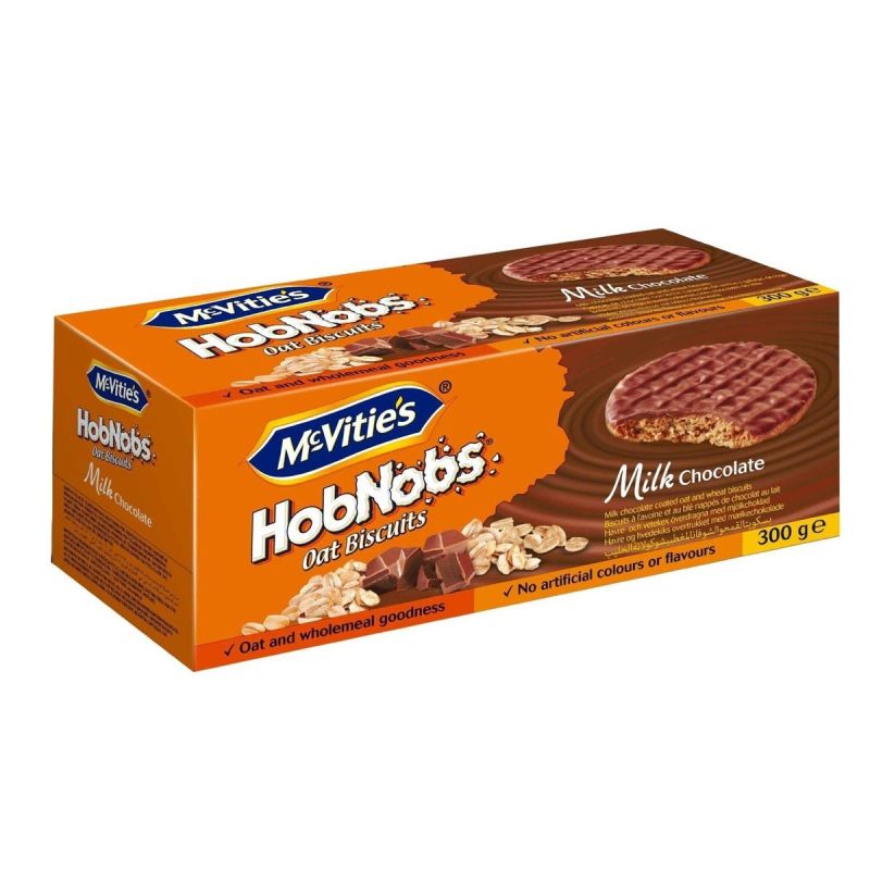 McVitie's Hob Nobs Milk Chocolate Oat Biscuits 300g